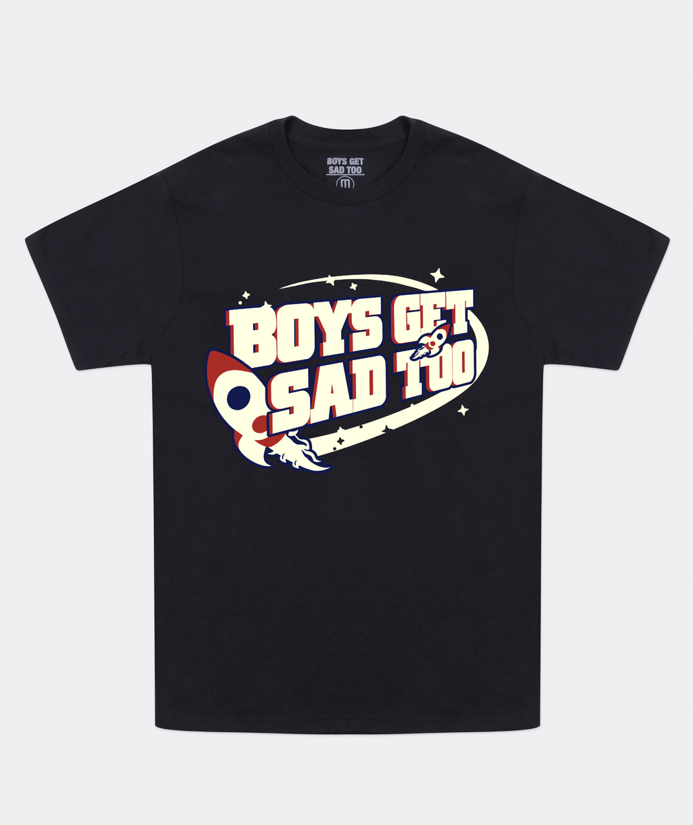 ORBIT TEE BLACK – Boys Get Sad Too